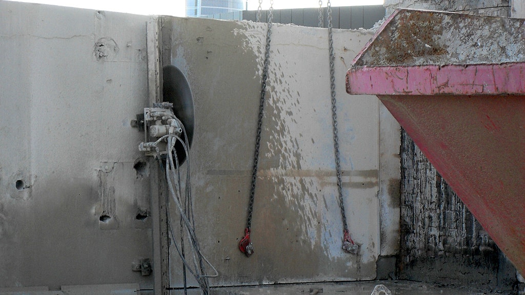 Scie câble diamant - Découpe du béton par fil diamant - Carottage et sciage